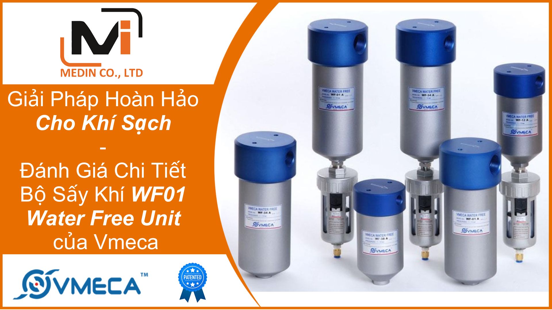 Giải Pháp Hoàn Hảo Cho Khí Sạch - Bộ Sấy Khí WF01 Water Free Unit của Vmeca - Vmeca Việt Nam